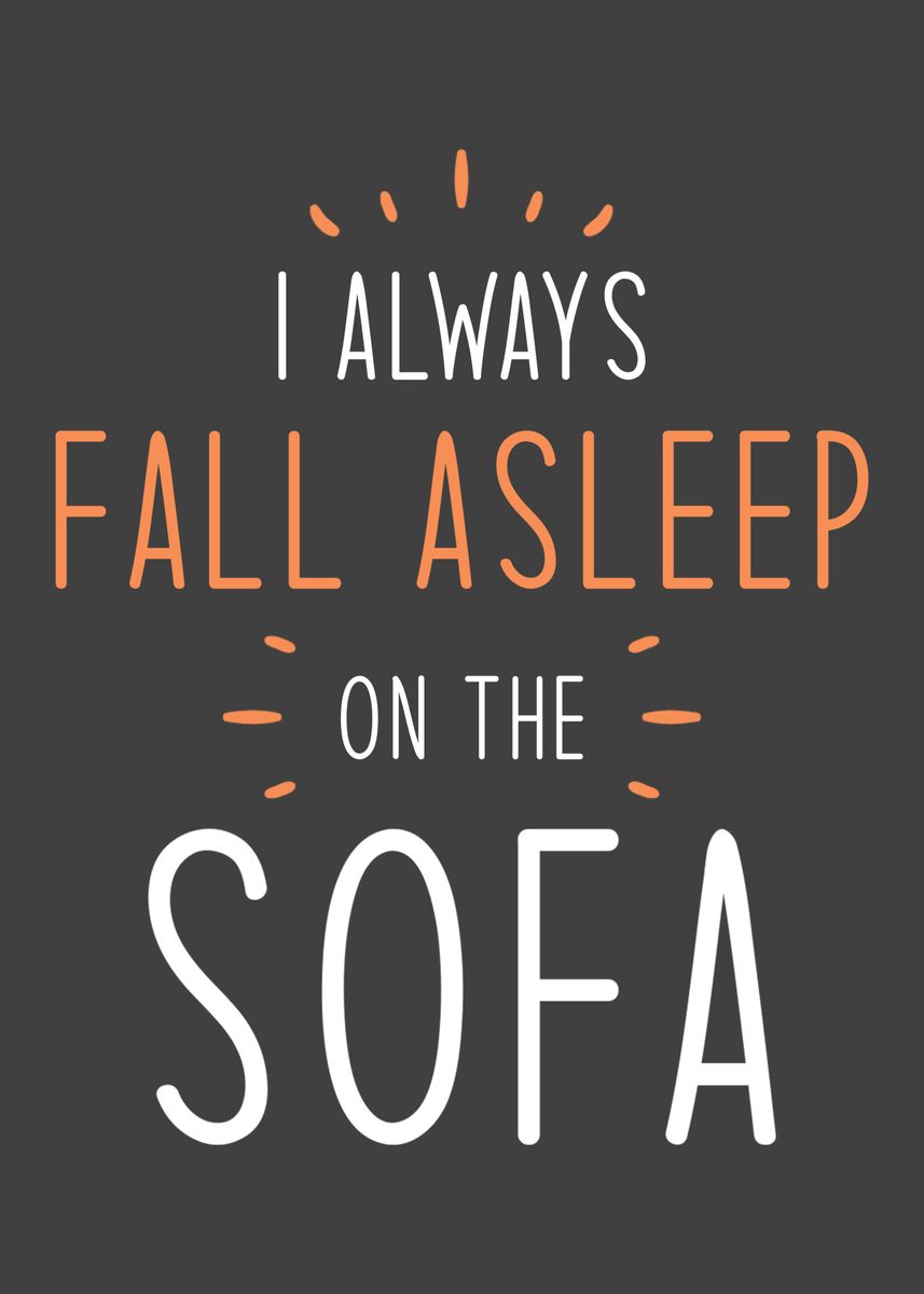 'Sleep Saying Funny' Poster by schmugo | Displate