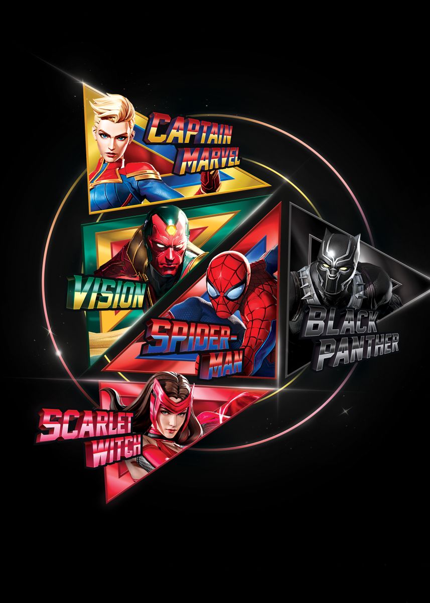 'Super War heroes 2' Poster, picture, metal print, paint by Marvel ...