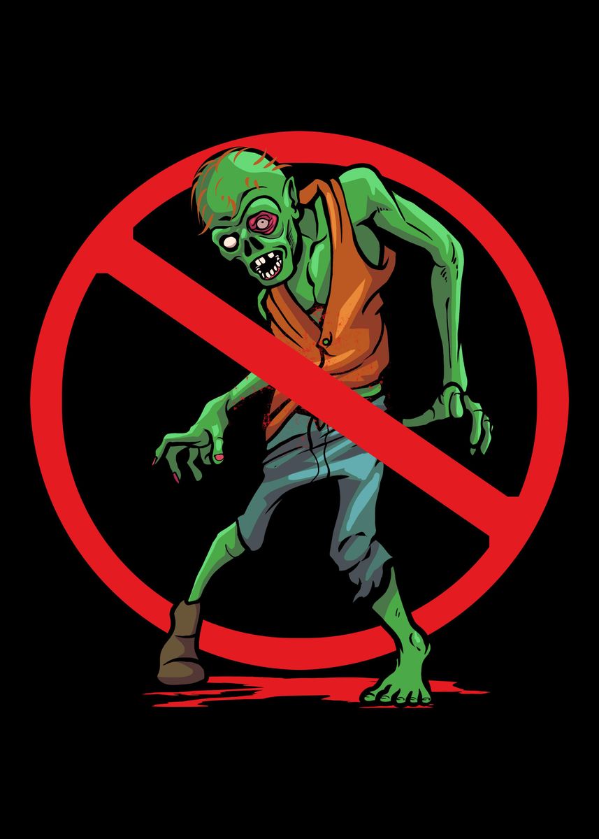 'Zombies' Poster, picture, metal print, paint by BobbyBubble | Displate