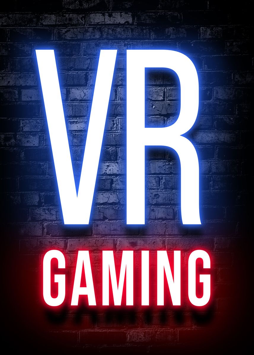 'VR gaming ' Poster, picture, metal print, paint by Kitty Kit | Displate