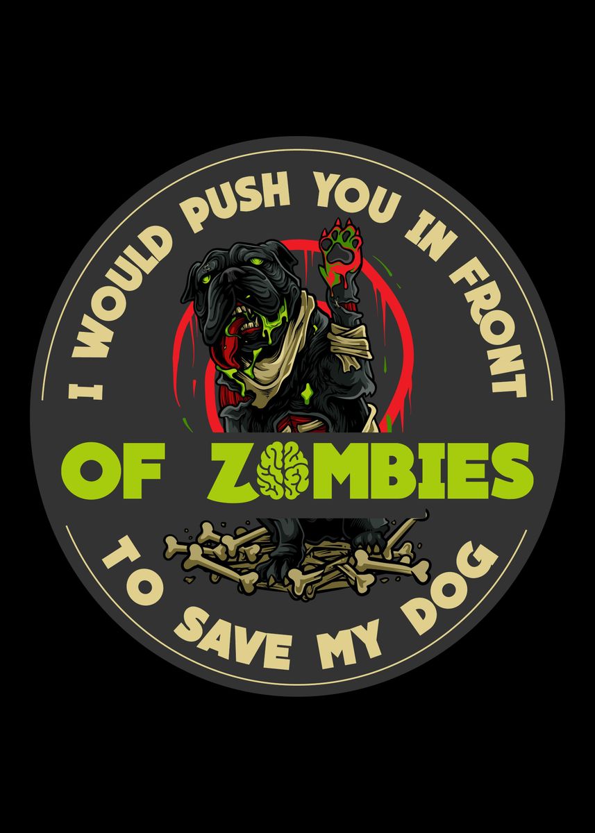 'Zombies' Poster, picture, metal print, paint by BobbyBubble | Displate