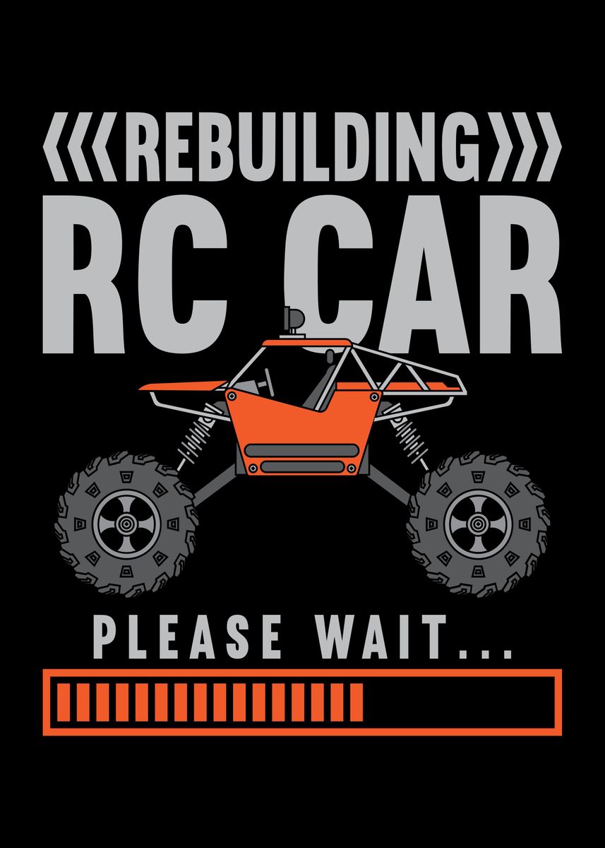 'Rebuilding RC Car' Poster by Uwe Seibert | Displate