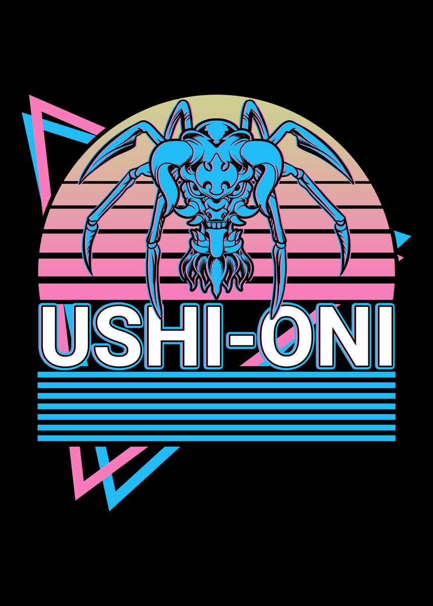 'Ushi Oni Yokai Gyuki Japan' Poster, picture, metal print, paint by ...