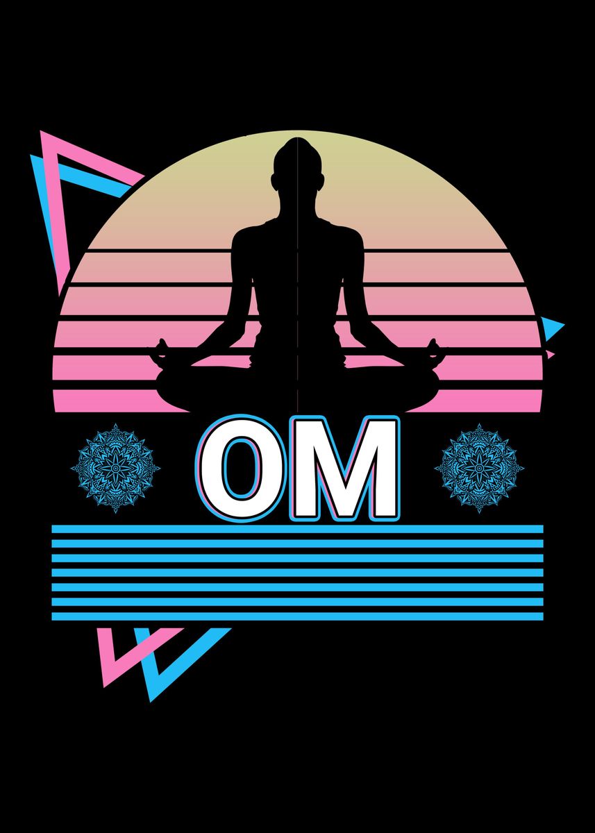 'OM Symbol Yoga Meditation' Poster, picture, metal print, paint by ...
