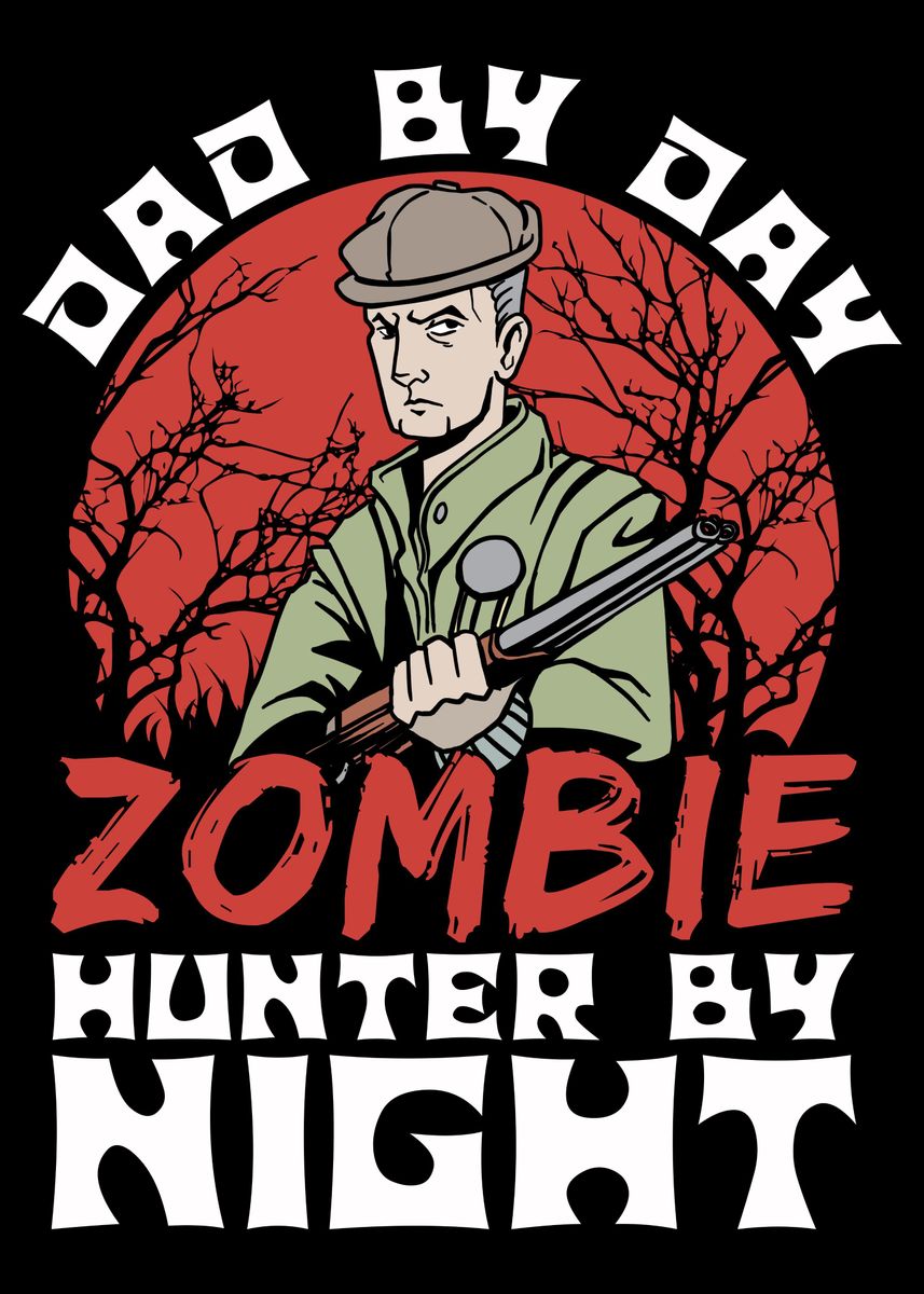 'Zombies' Poster, picture, metal print, paint by BobbyBubble | Displate