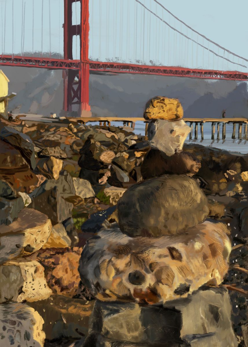 'Balancing Rocks' Poster by AnnyaNicole | Displate