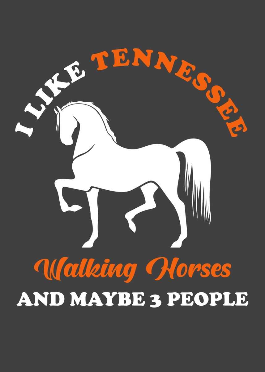 'Tennessee Walking Horse' Poster by schmugo | Displate