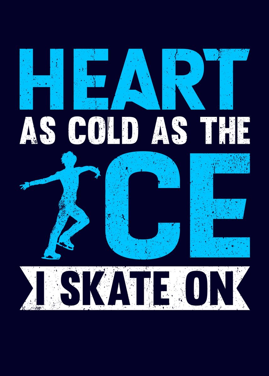 'Heart As Cold As The Ice' Poster, picture, metal print, paint by MzumO ...