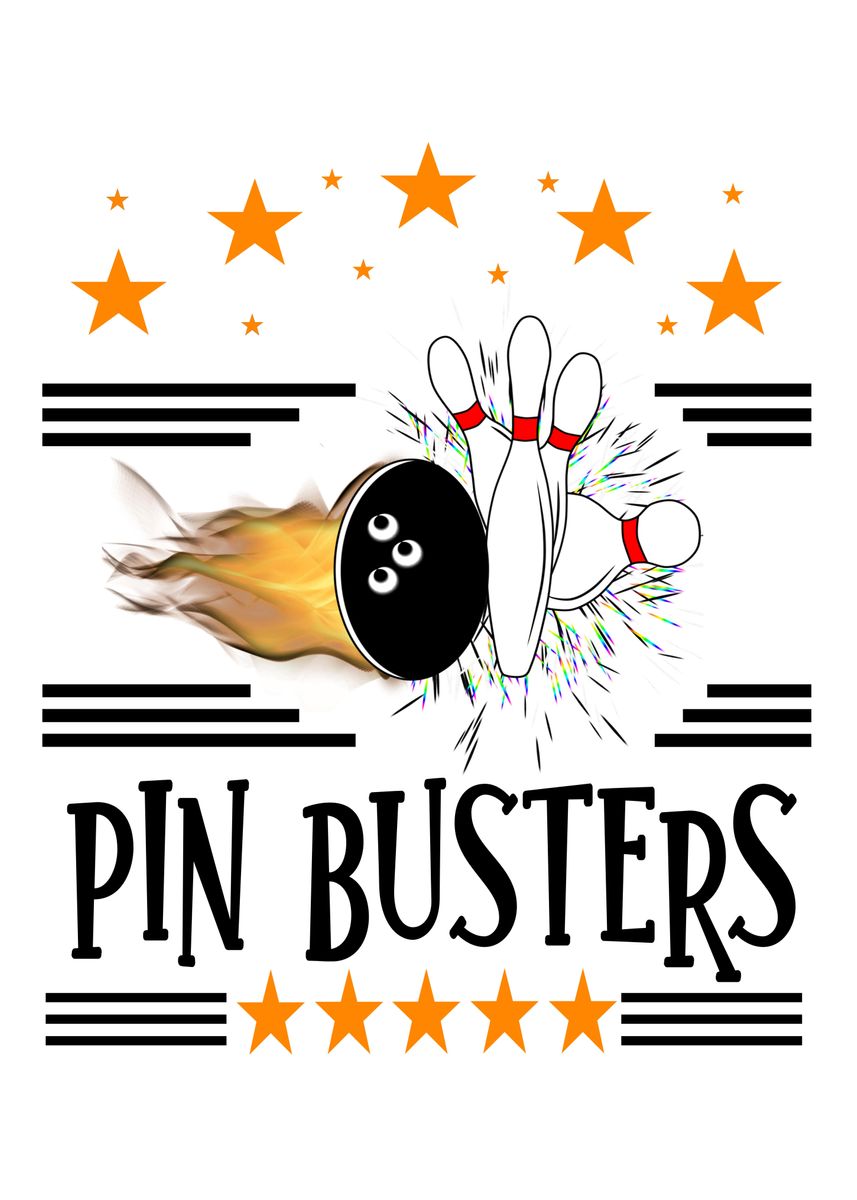 'Pin Busters' Poster by ZS C O M M E R C E | Displate