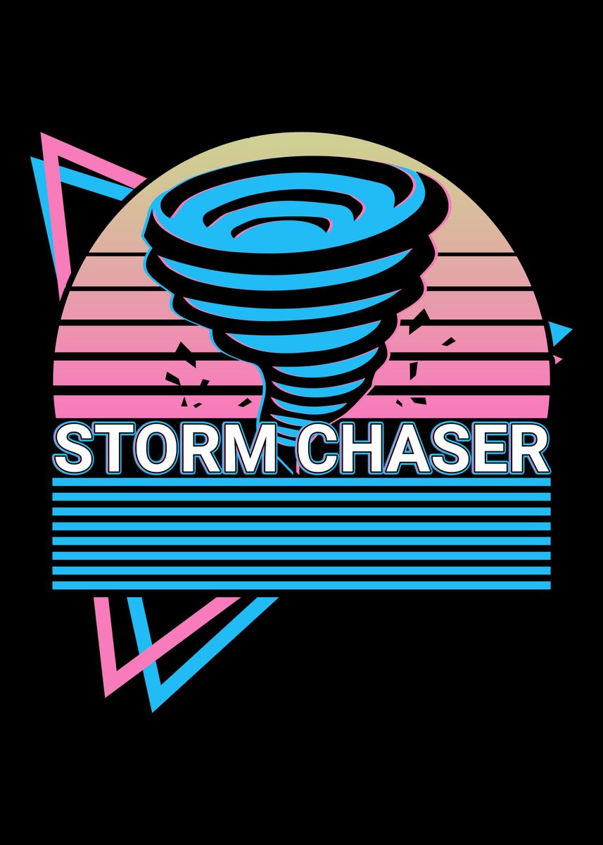 'Storm Chaser Storm Chasing' Poster, picture, metal print, paint by ...