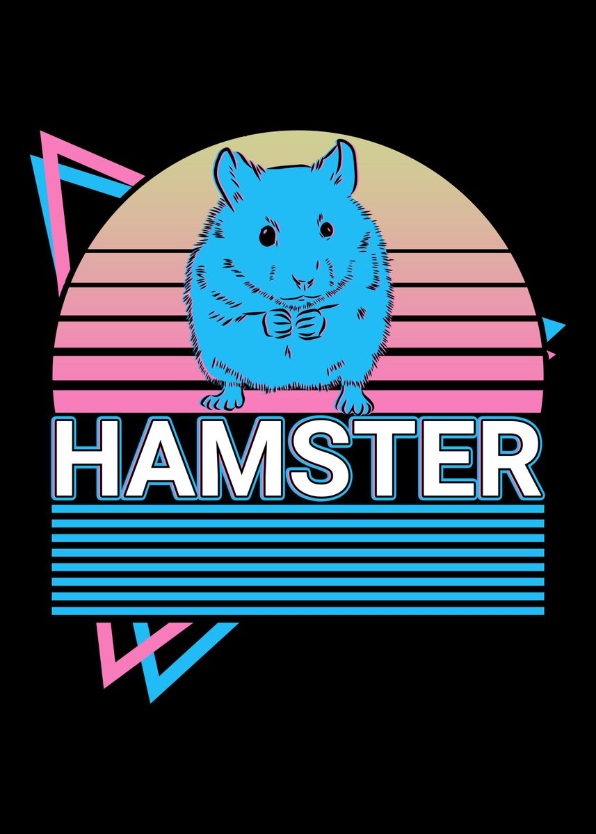 'Hamster Retro' Poster by AestheticAlex | Displate