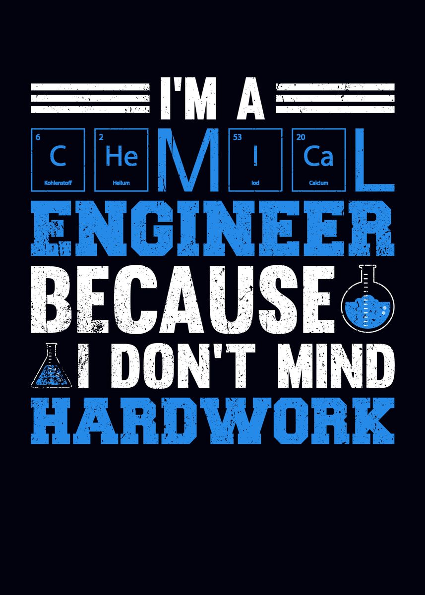 'Im A Chemical Engineer' Poster by MzumO | Displate