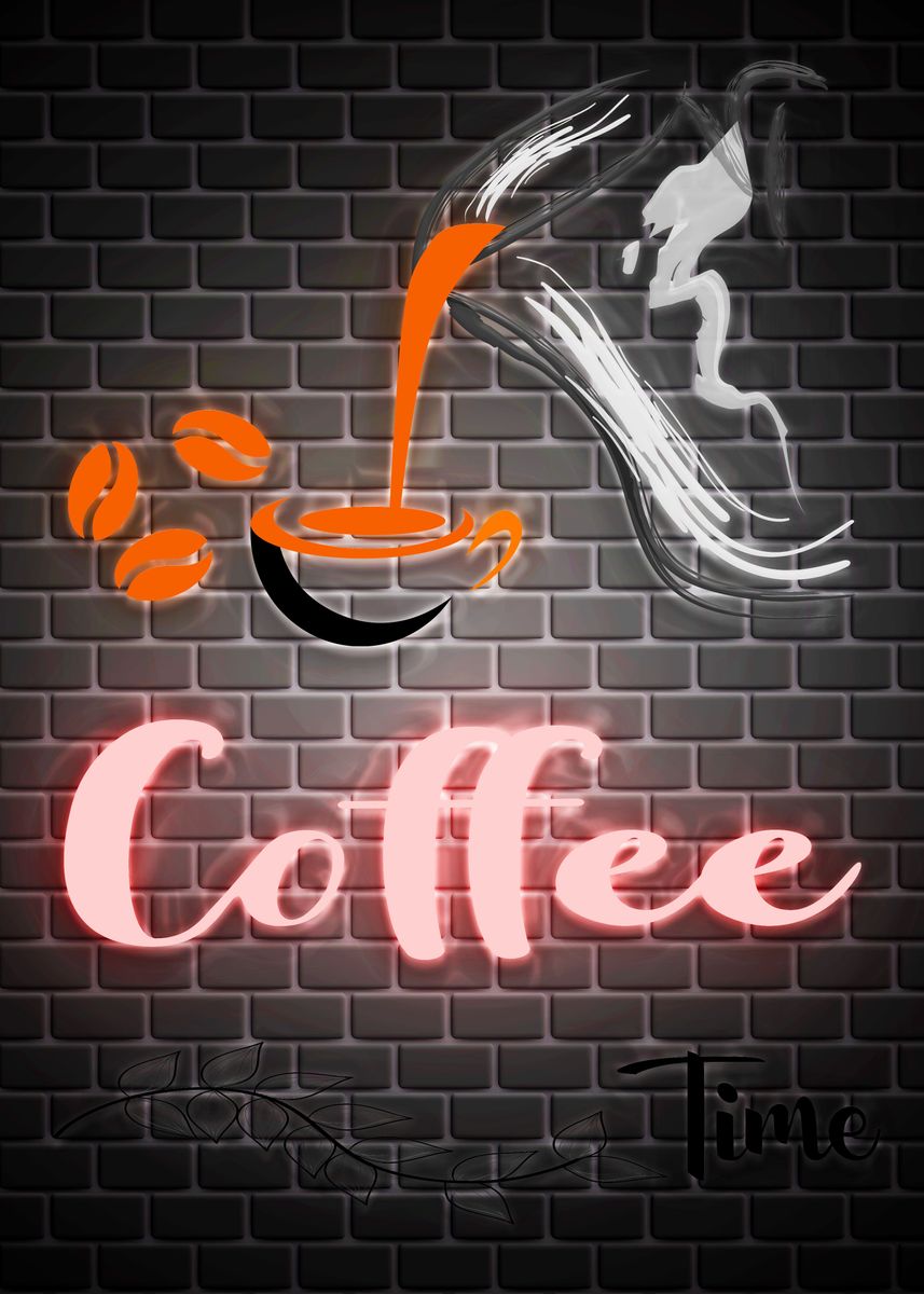 'Coffee Quotes Gaming Sport' Poster, picture, metal print, paint by ...