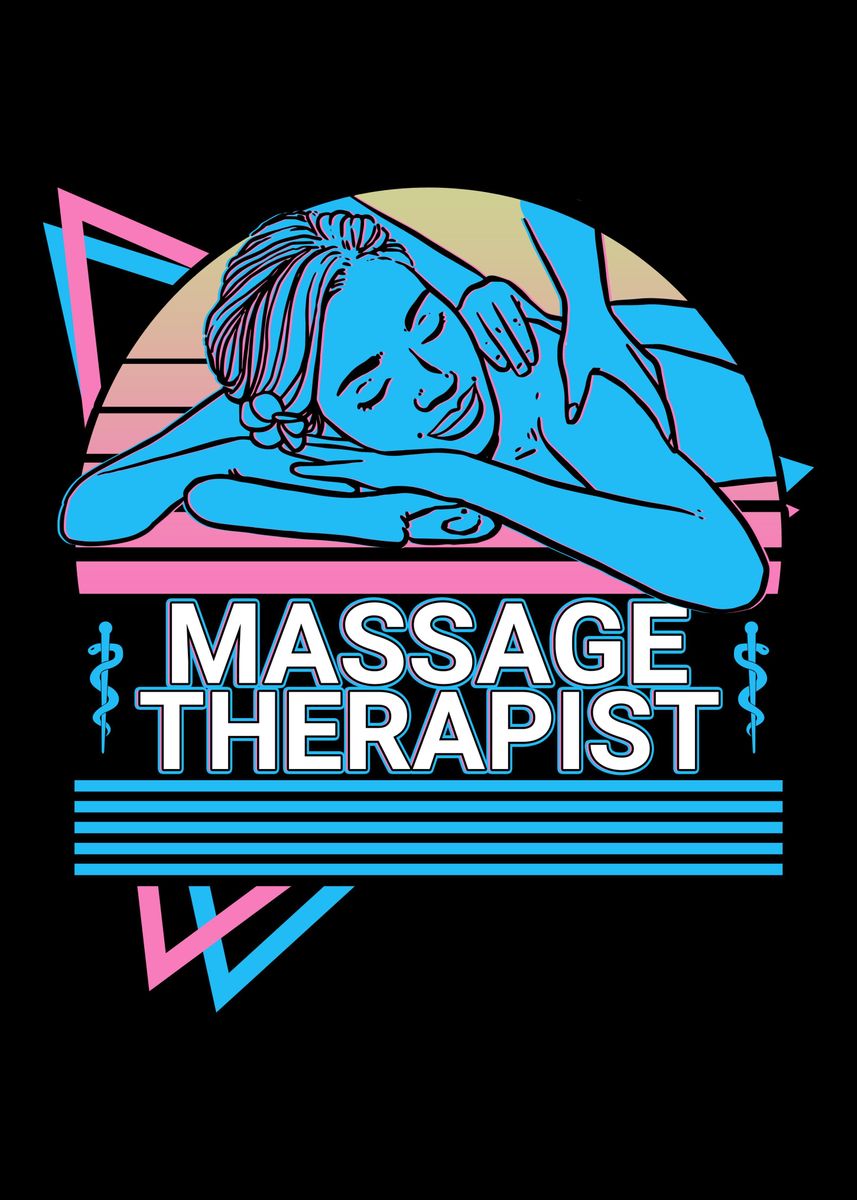 'Massage Therapist Massage' Poster, picture, metal print, paint by ...