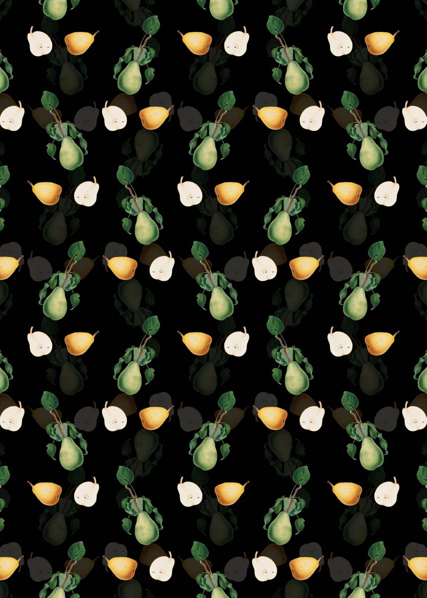 'Winter Citron Pattern' Poster by Holy Rock Design | Displate