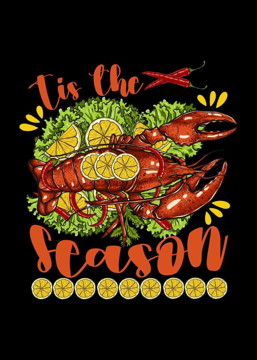 'Crawfish Season Boil' Poster, picture, metal print, paint by ...