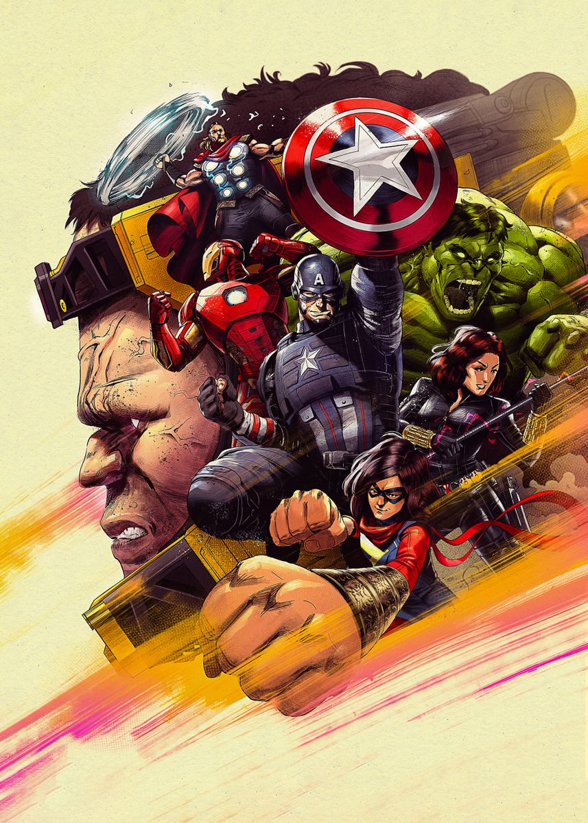 'Hulk' Poster, picture, metal print, paint by Marvel | Displate