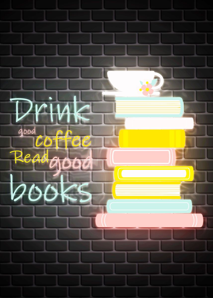'Coffee Quotes Gaming Sport' Poster, picture, metal print, paint by ...