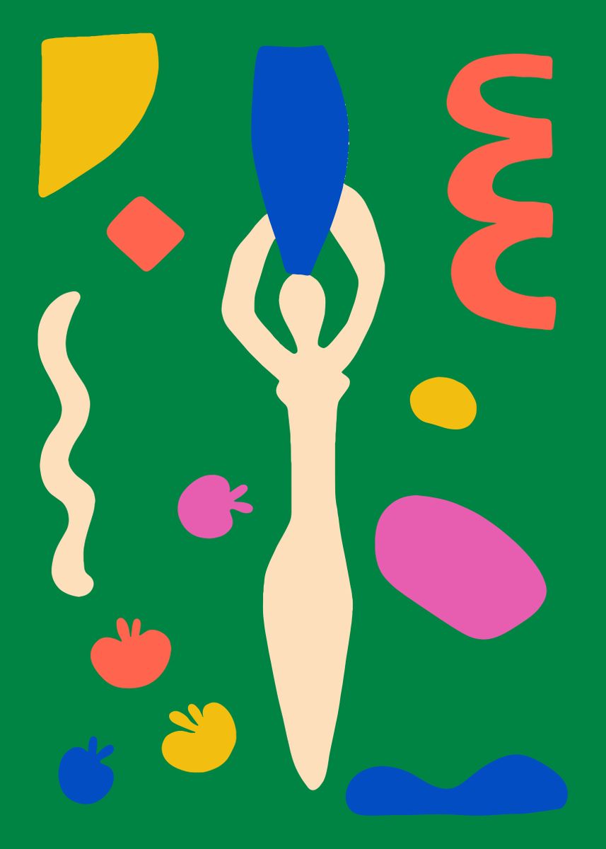 'Artsy Woman Cutouts' Poster by BluePinkPanther | Displate