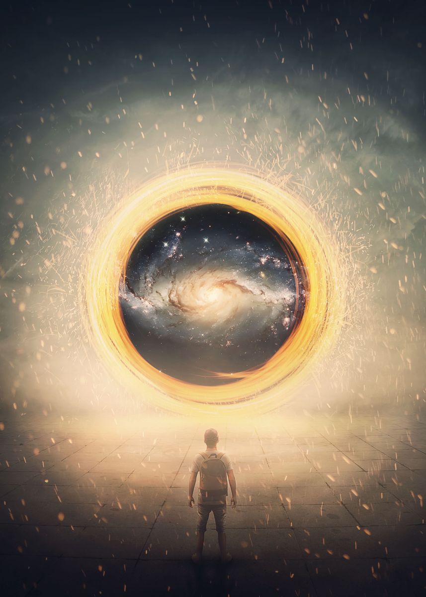 'wormhole portal' Poster, picture, metal print, paint by PsychoShadow ...
