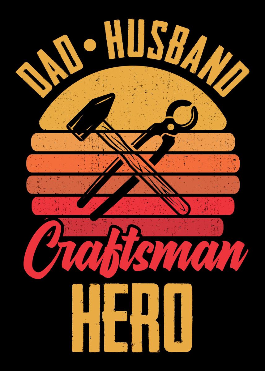 'Craftsman Worker Artisan' Poster, picture, metal print, paint by ...