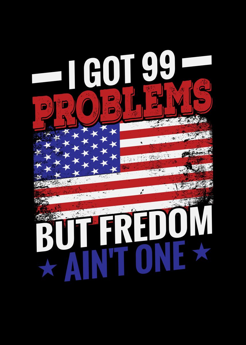 'Freedom is not a problems' Poster, picture, metal print, paint by BeMi ...