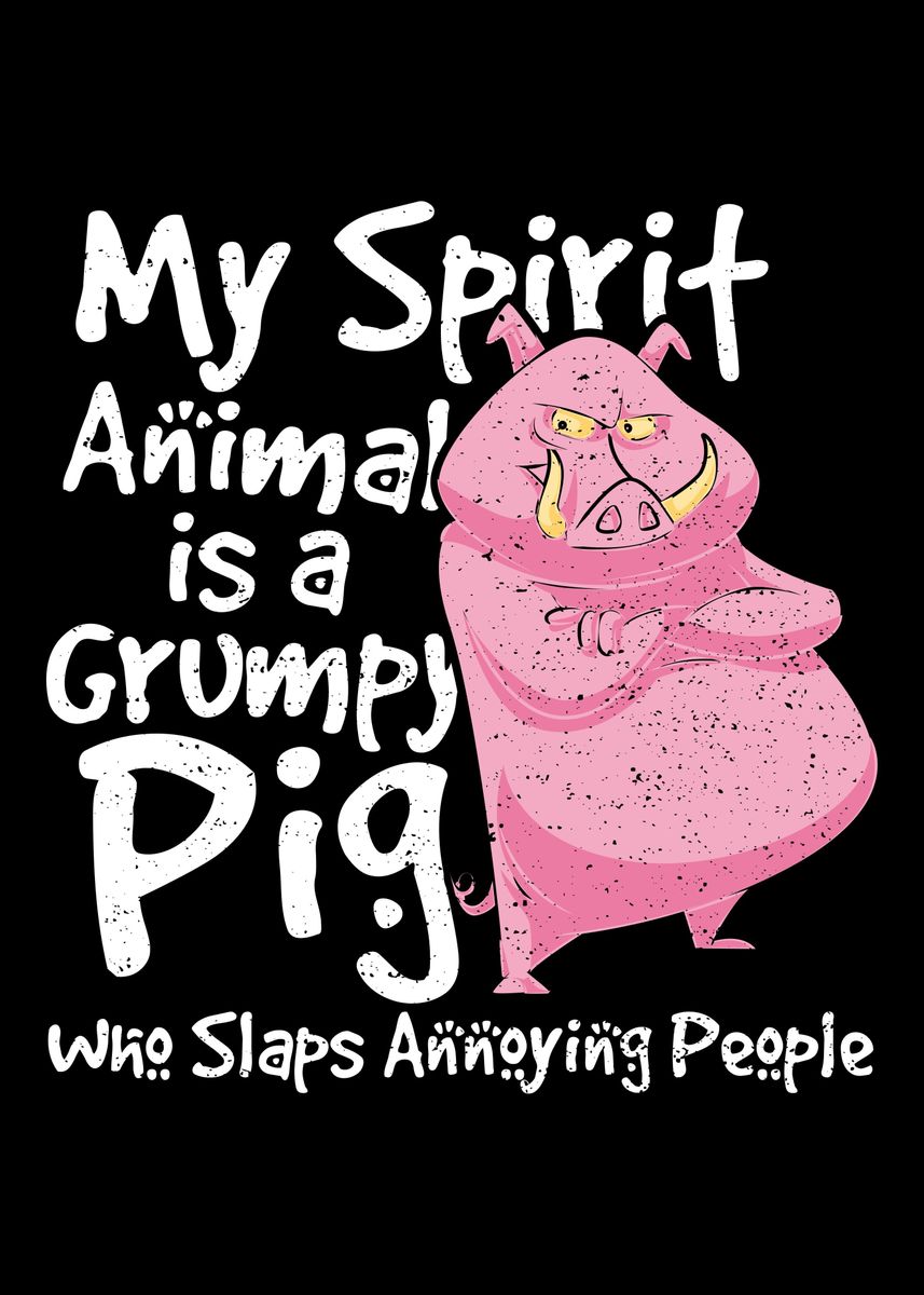 'My Spirit Animal Is A Grum' Poster, picture, metal print, paint by ...