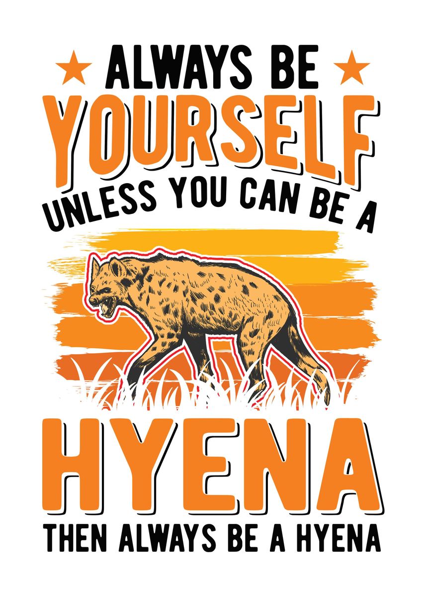 'Hyena' Poster, picture, metal print, paint by FavoritePlates | Displate
