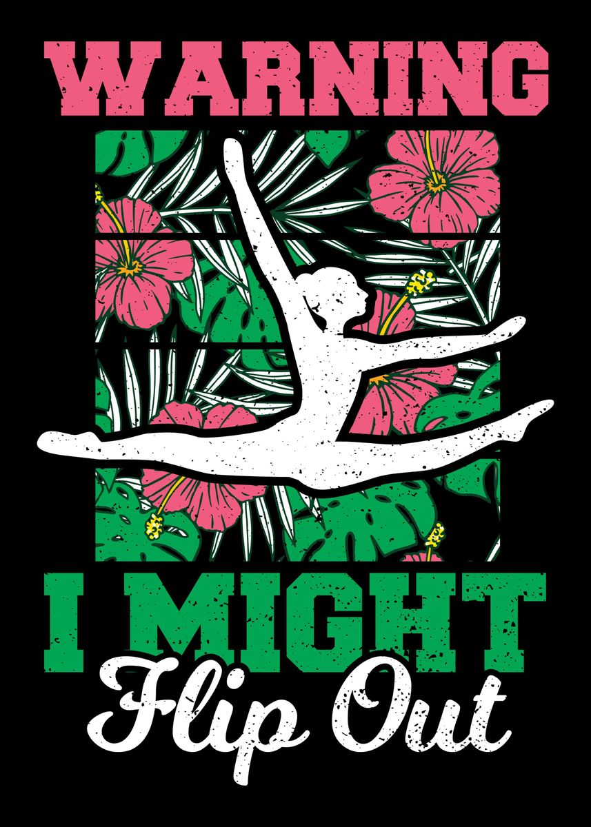 'Warning I Might Flip Out' Poster by DesignsByJnk5 | Displate