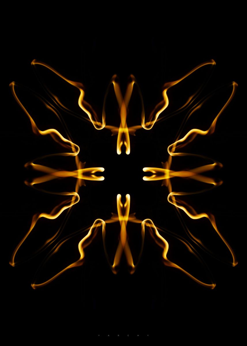 'Flame Art 2 Abstract fire' Poster, picture, metal print, paint by ...