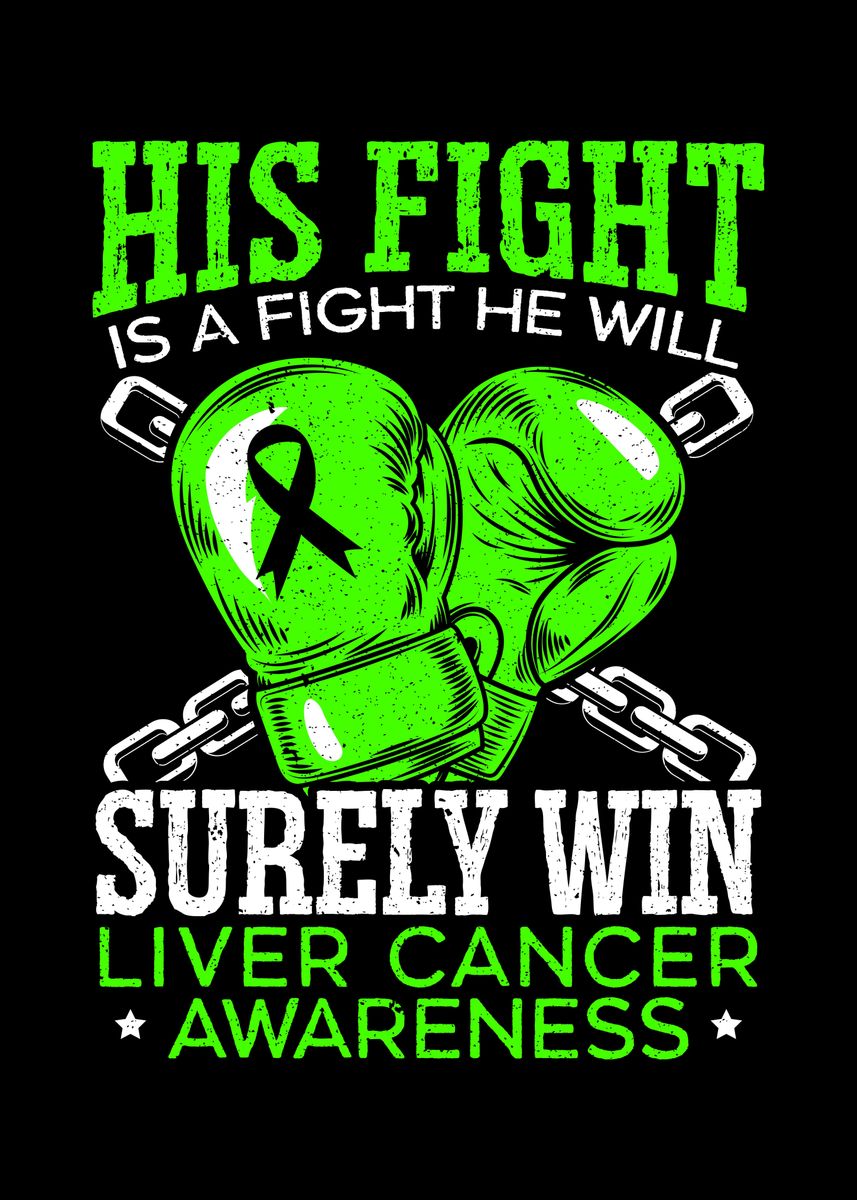 'Liver Cancer Supporter' Poster, picture, metal print, paint by NAO ...