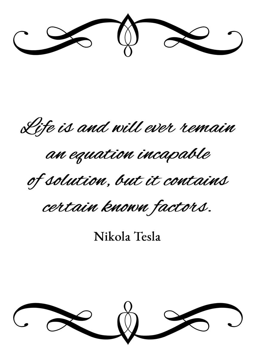 'Equation of Life' Poster, picture, metal print, paint by ABConcepts ...