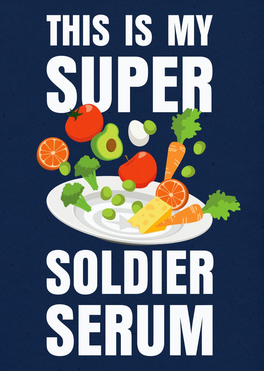 'Super Soldier serum' Poster, picture, metal print, paint by Marvel ...