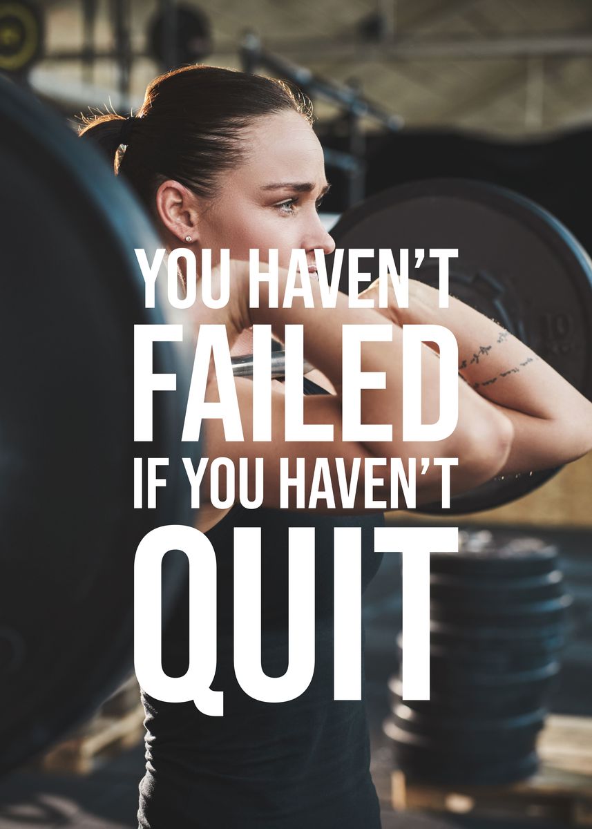 'Failed vs Quit' Poster by CHAN | Displate