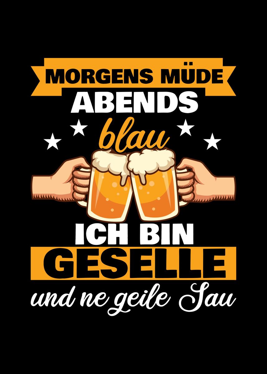 'Journeyman German' Poster, picture, metal print, paint by Sebastian ...