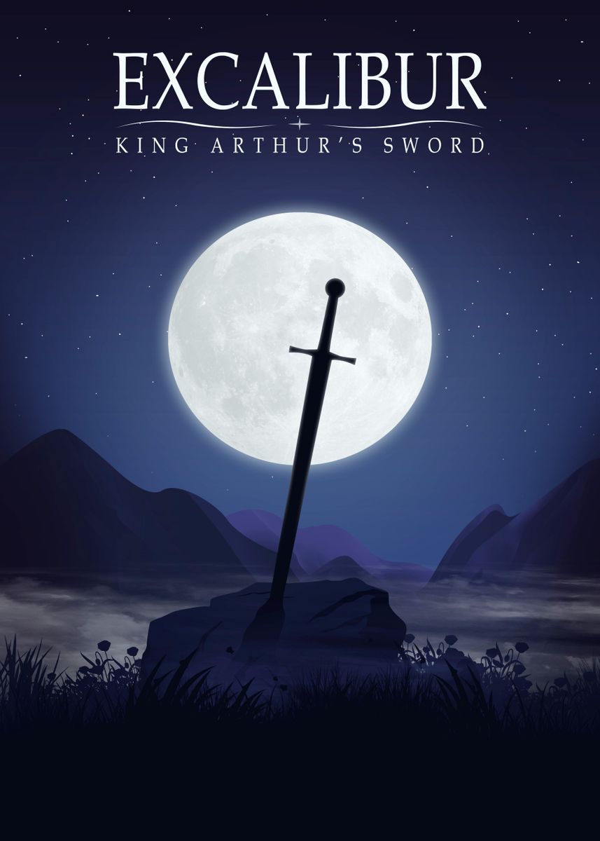 'Excalibur Sword' Poster, picture, metal print, paint by INSPIRE ...