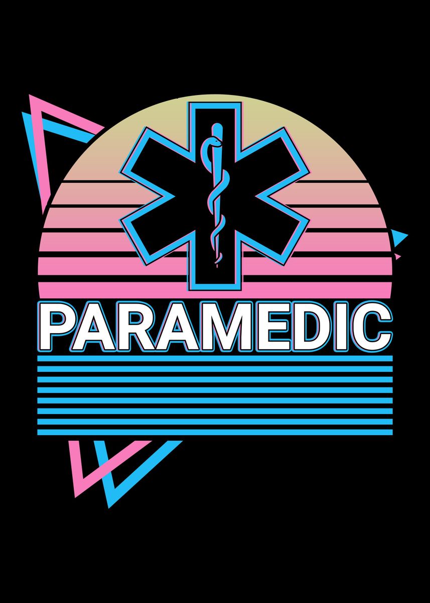 'Paramedic Nurse Medic EMS' Poster, picture, metal print, paint by ...