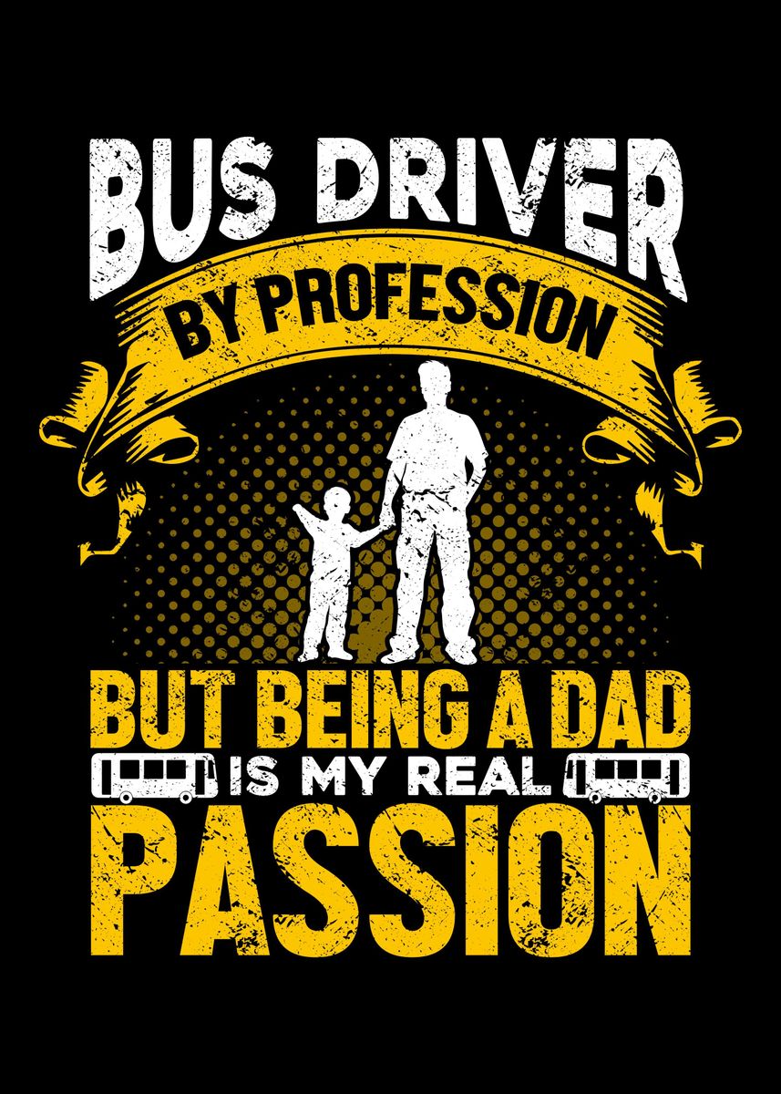 'Bus Driver' Poster, picture, metal print, paint by CrazySquirrel ...