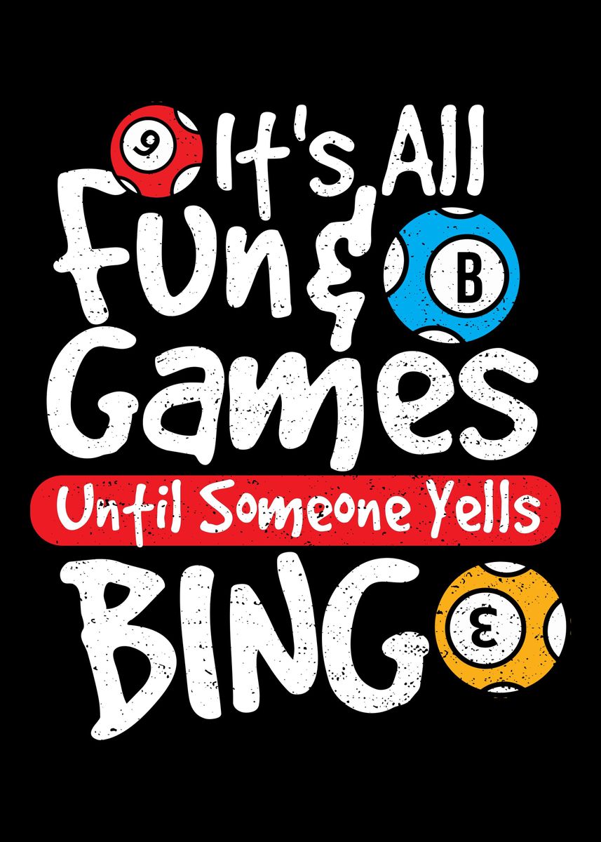 'Its All Fun Games Until' Poster, picture, metal print, paint by ...