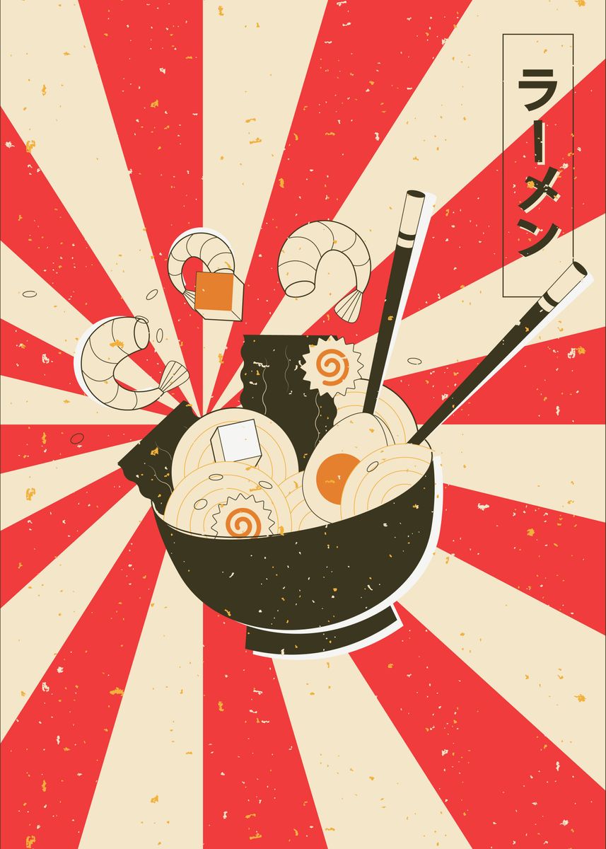 'Ramen' Poster by Servando Mondragon Vergara | Displate