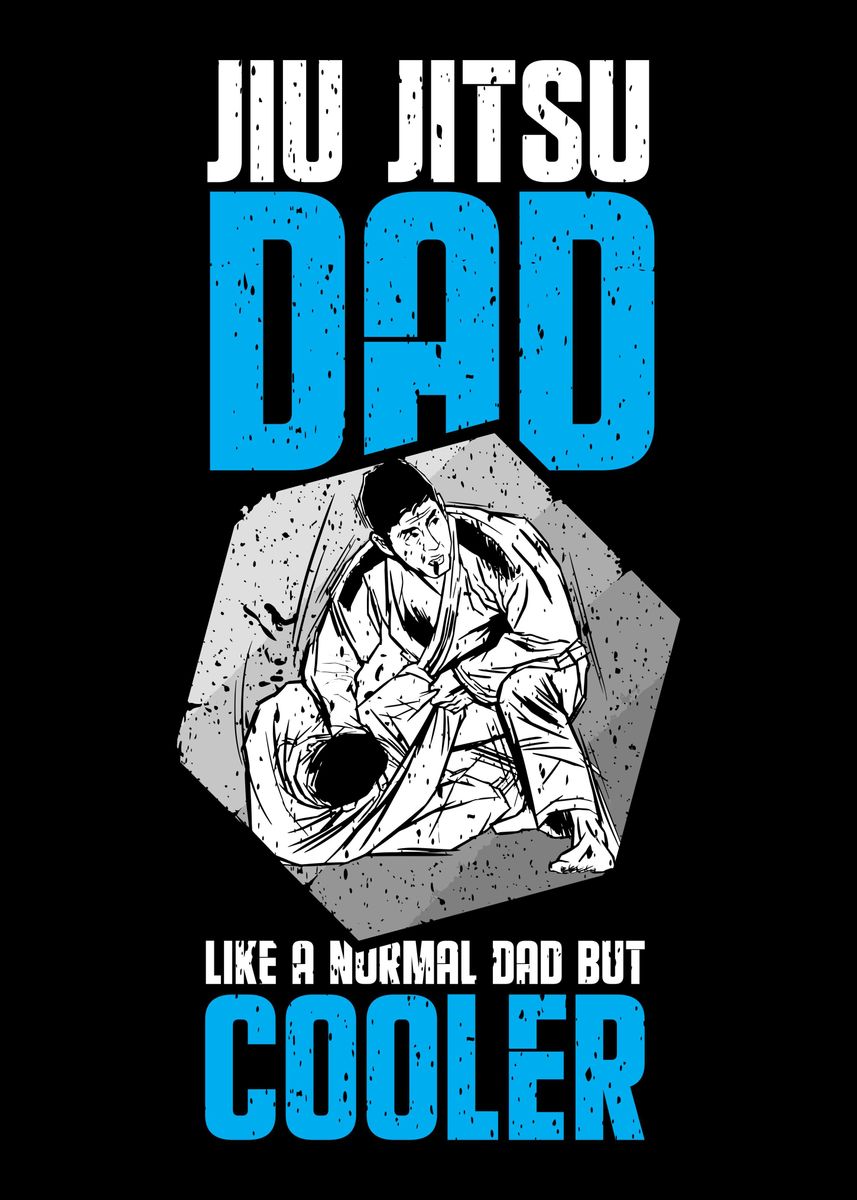 'BJJ MMA Brazilian Jiu Jits' Poster, picture, metal print, paint by ...