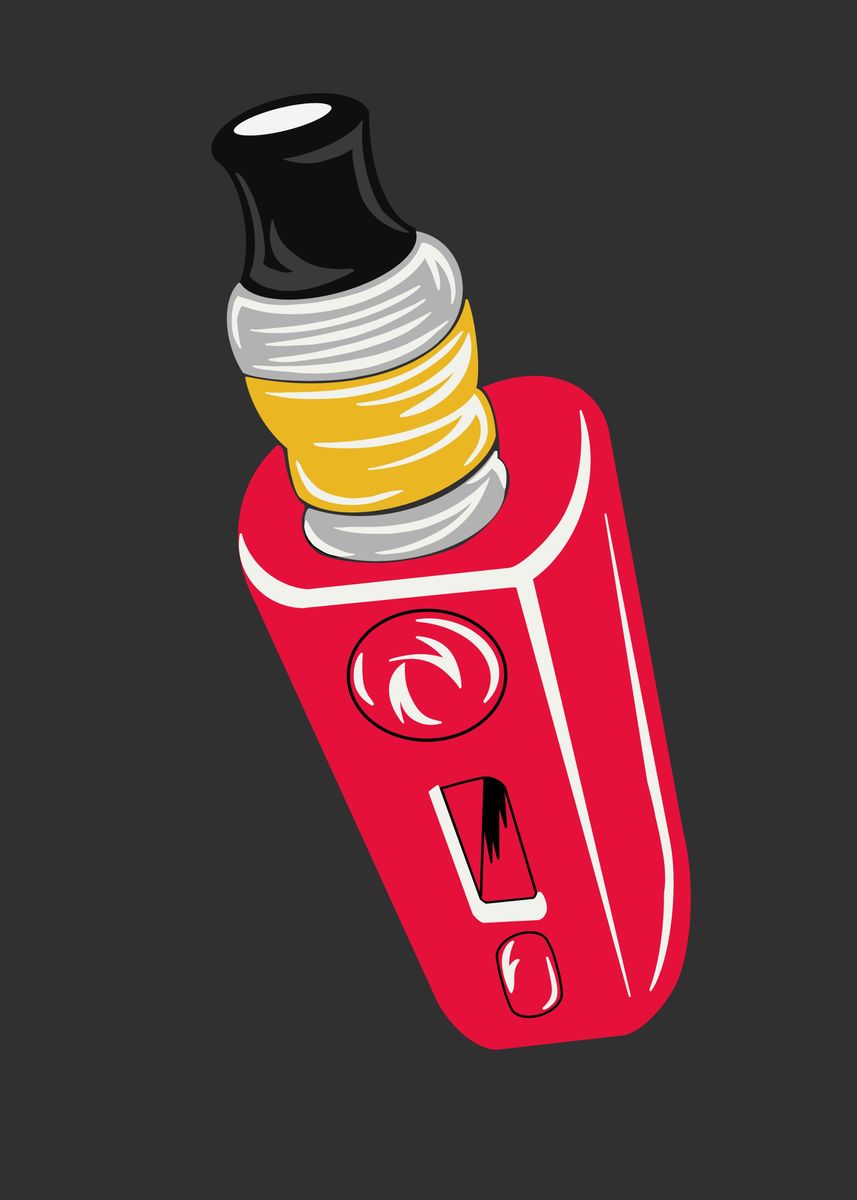 'Vaping' Poster, picture, metal print, paint by Karin Studio | Displate