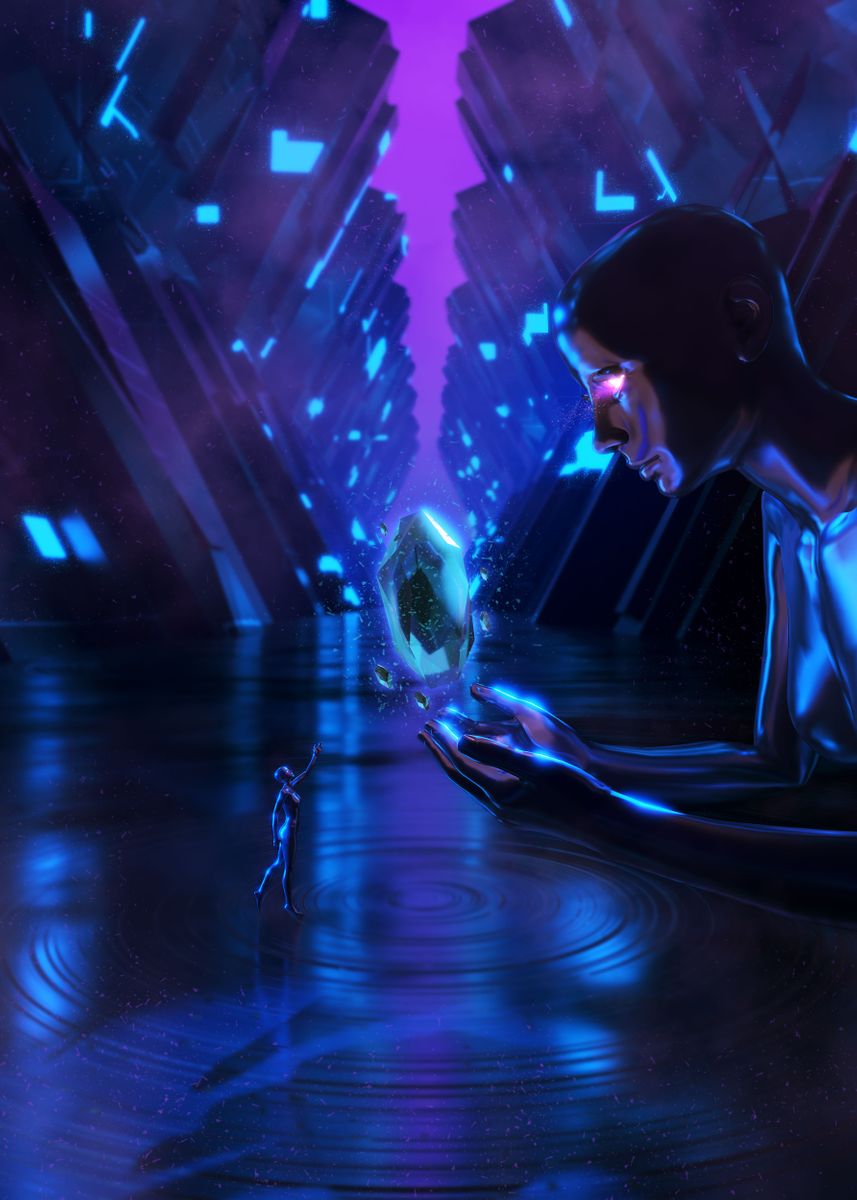 'Shiny Obsession' Poster, picture, metal print, paint by Lynxs | Displate