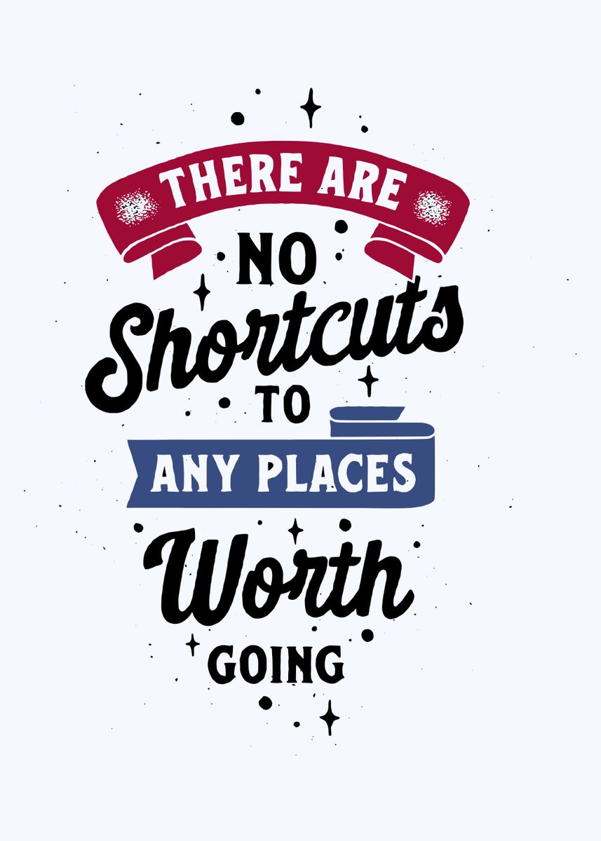 'motivational quote textart' Poster, picture, metal print, paint by ...