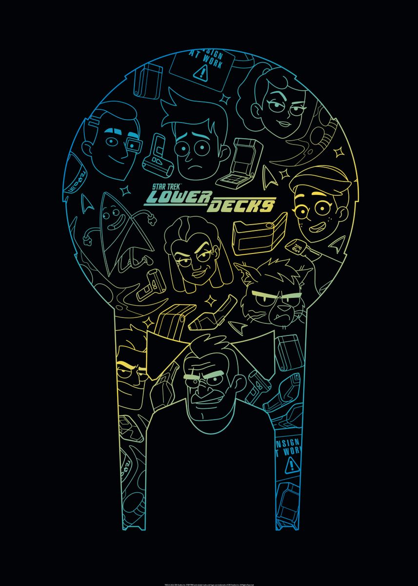 'Warp 10' Poster, picture, metal print, paint by Star Trek | Displate