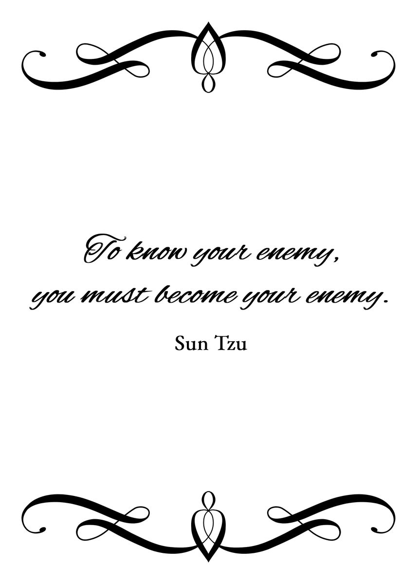 'Know Your Enemy' Poster, picture, metal print, paint by ABConcepts ...