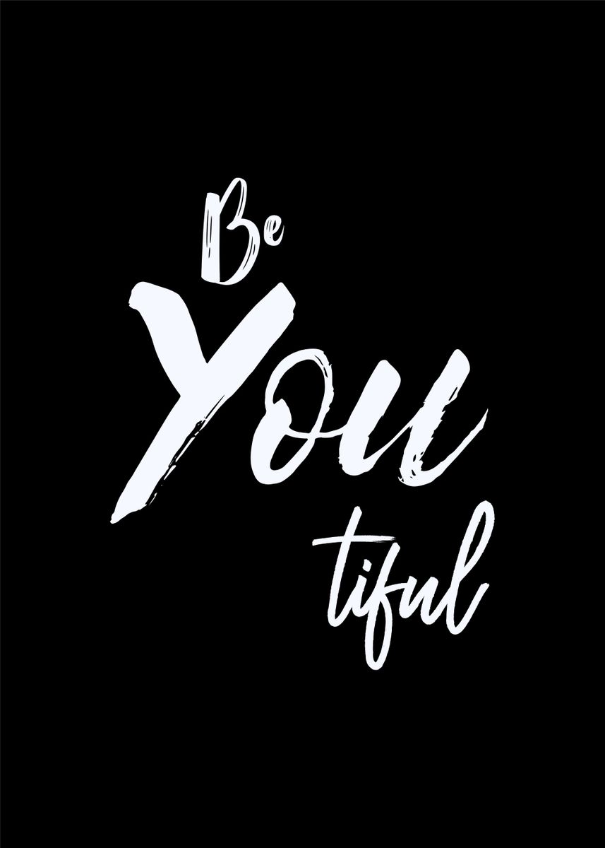 'motivational quote textart' Poster, picture, metal print, paint by ...