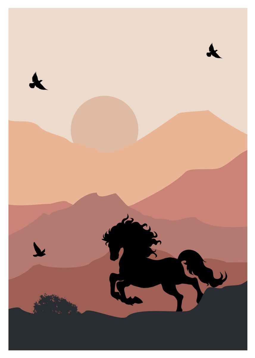 'Horse Animal' Poster by NeoRowe | Displate