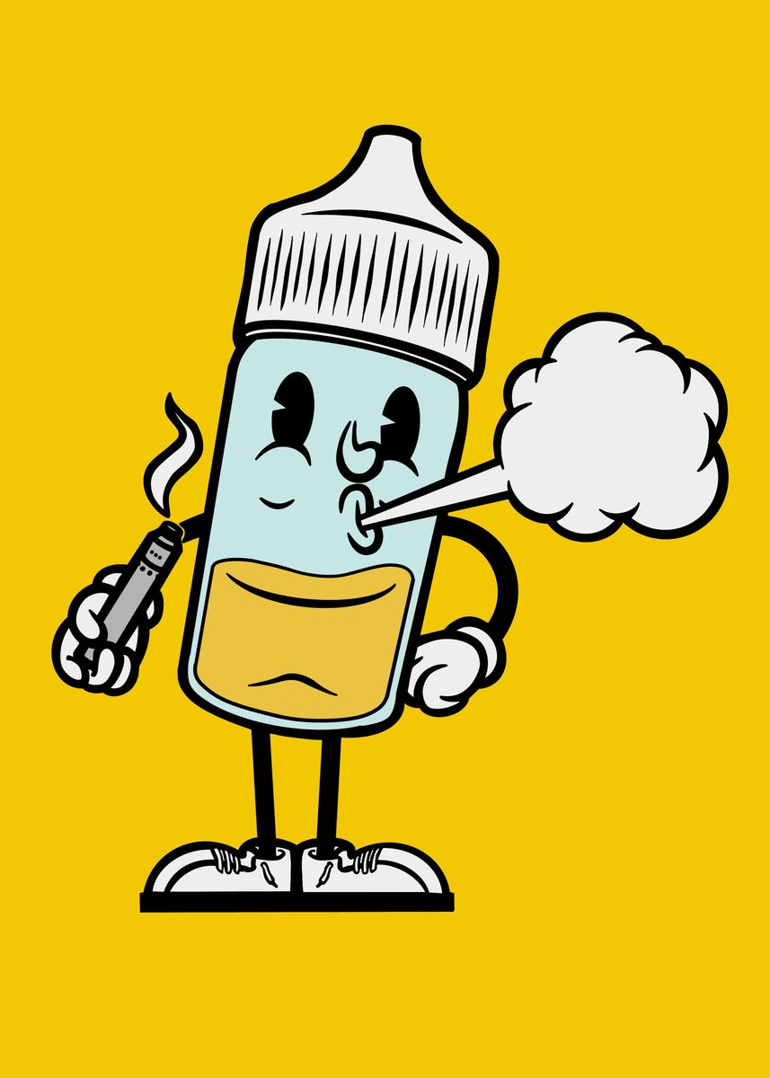 'Liquid vape' Poster, picture, metal print, paint by Karin Studio ...