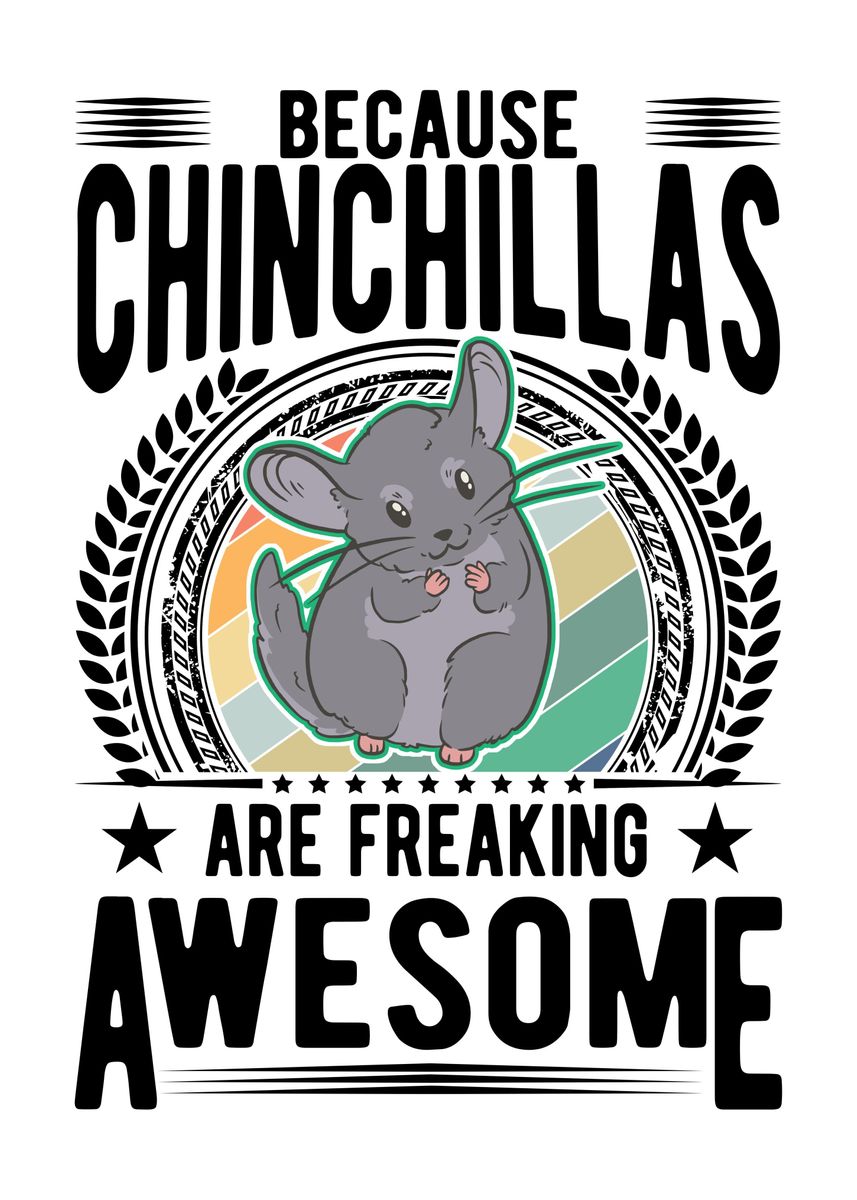 'Chinchilla Lover' Poster, picture, metal print, paint by ...